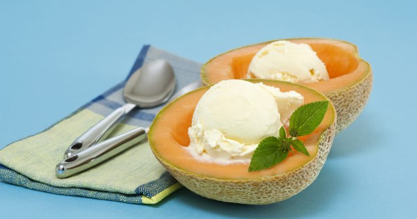 Scopri il gelato crema e melone, è perfetto per una dieta gelata!
